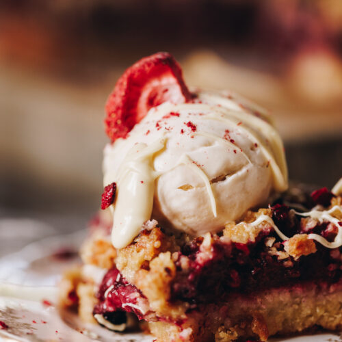 Berry Crumble Slice